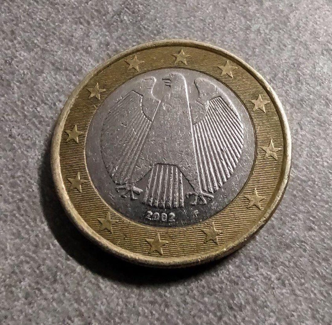 1 Euro Coin Germany With Excess Metal - Etsy