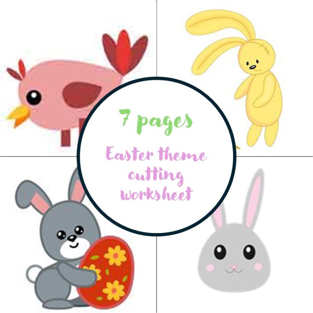 Easter Cut and Paste Activity for Kids – 7 Printable Pages | Pre ...