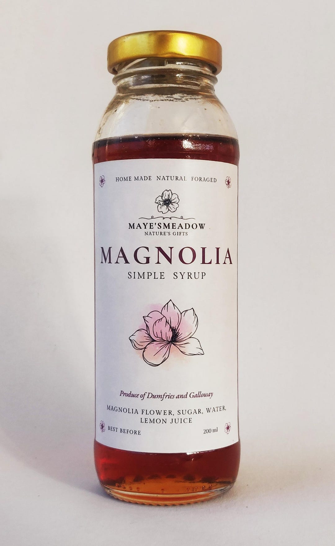 Magnolia Simple Syrup Homemade - Etsy