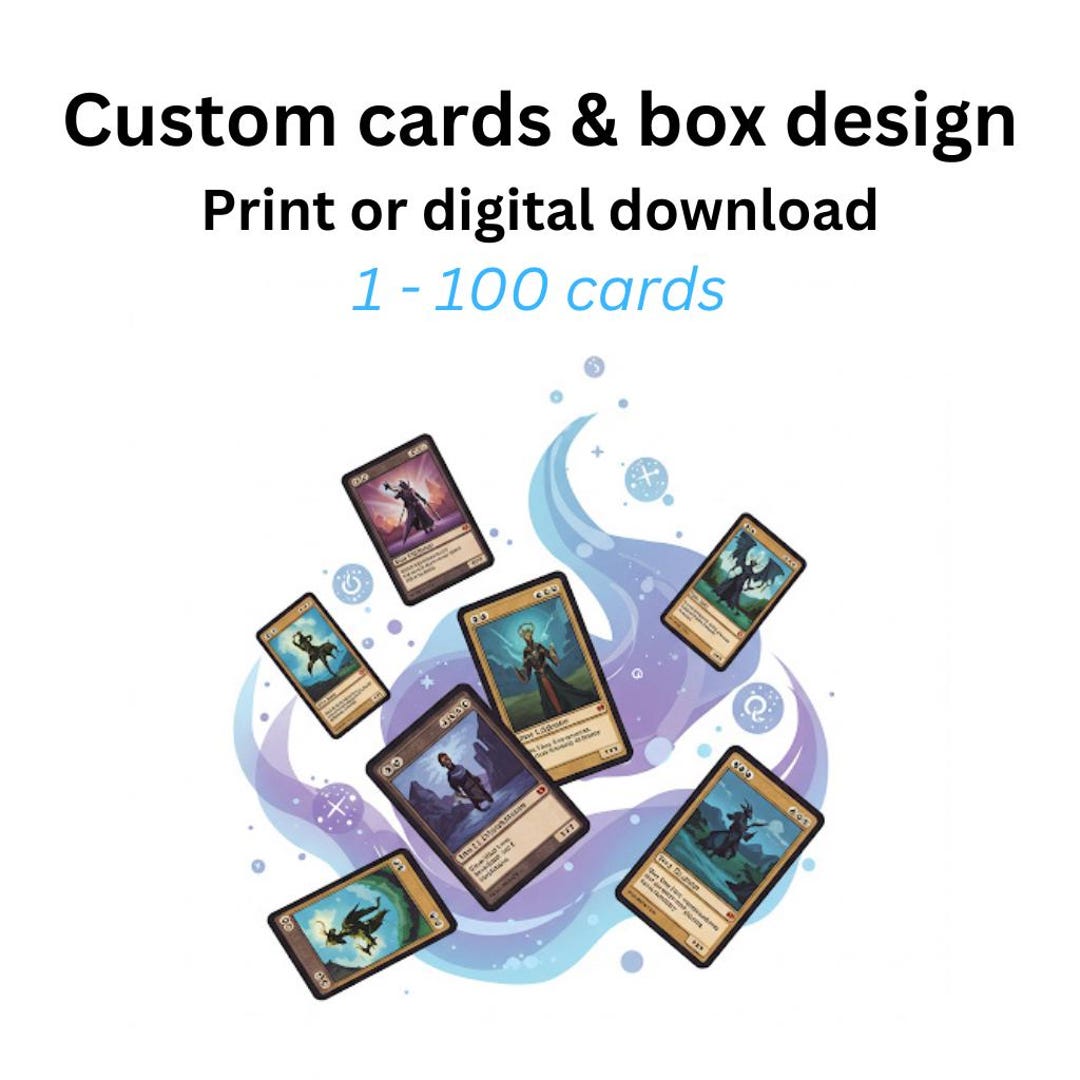 Custom Card Design for Card or Board Games - Box Design Optional ...