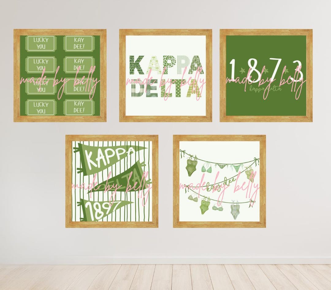 Kappa Delta Print Set - Etsy