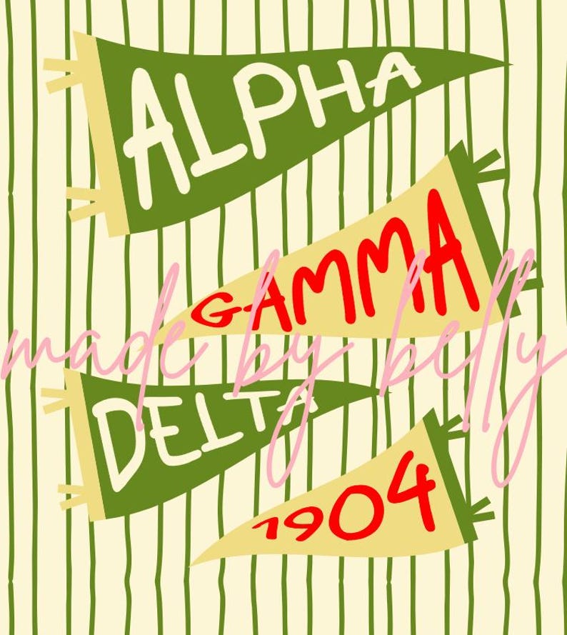 Alpha Gamma Delta Print Set - Etsy