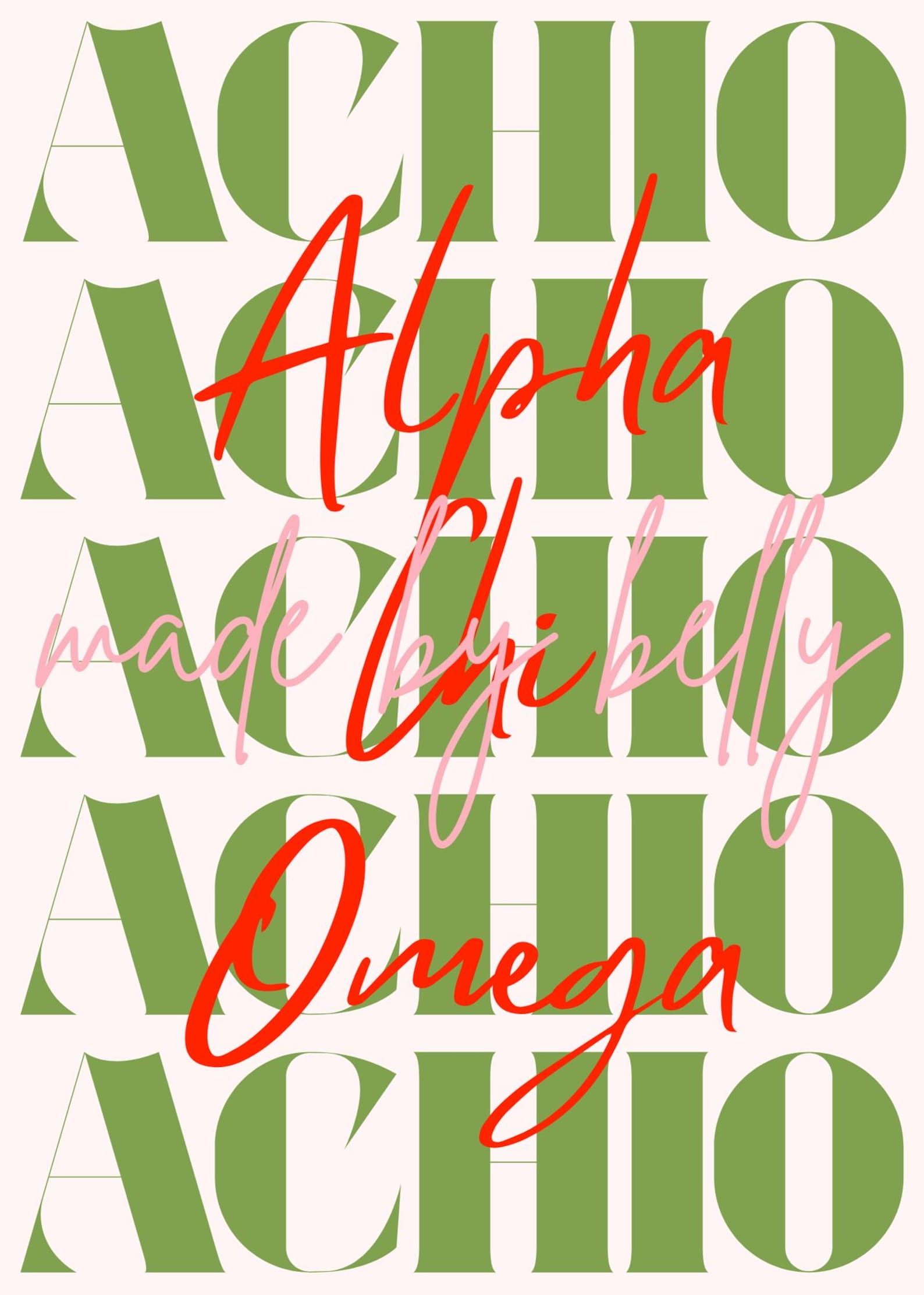 Alpha Chi Omega Print Set - Etsy