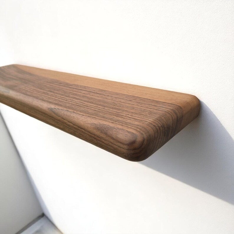 Custom Size Wood Floating Shelf,wall Mounted Floating Shelf,shelves for ...