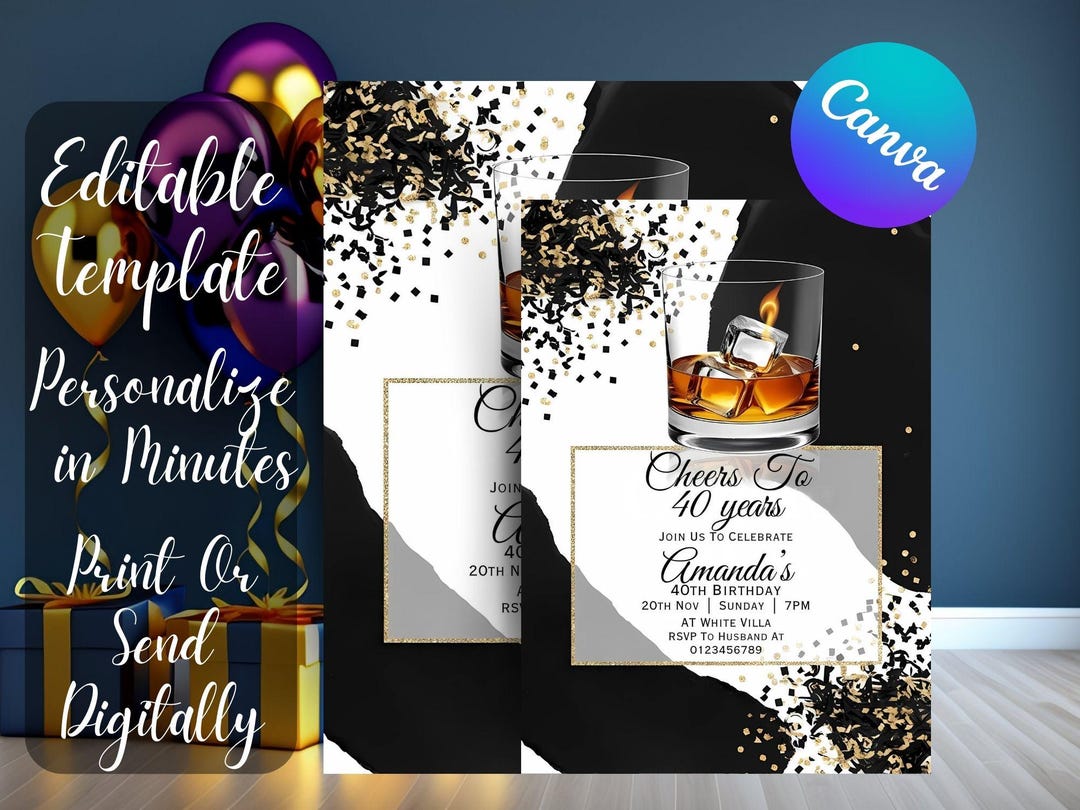 Editable Beer Birthday Invitation | Beer Tasting Party Invite ...