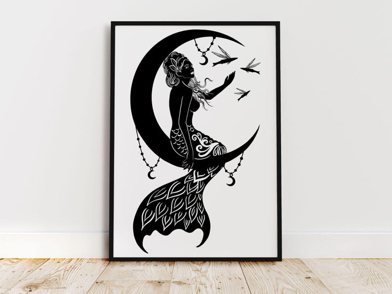 Mermaid Silhouette SVG Bundle: Cricut-ready Clipart (digital Files) - Etsy