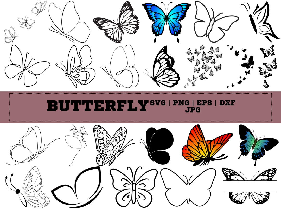 Butterfly SVG Bundle | Papercut & Laser Cut Butterfly Cut Files ...
