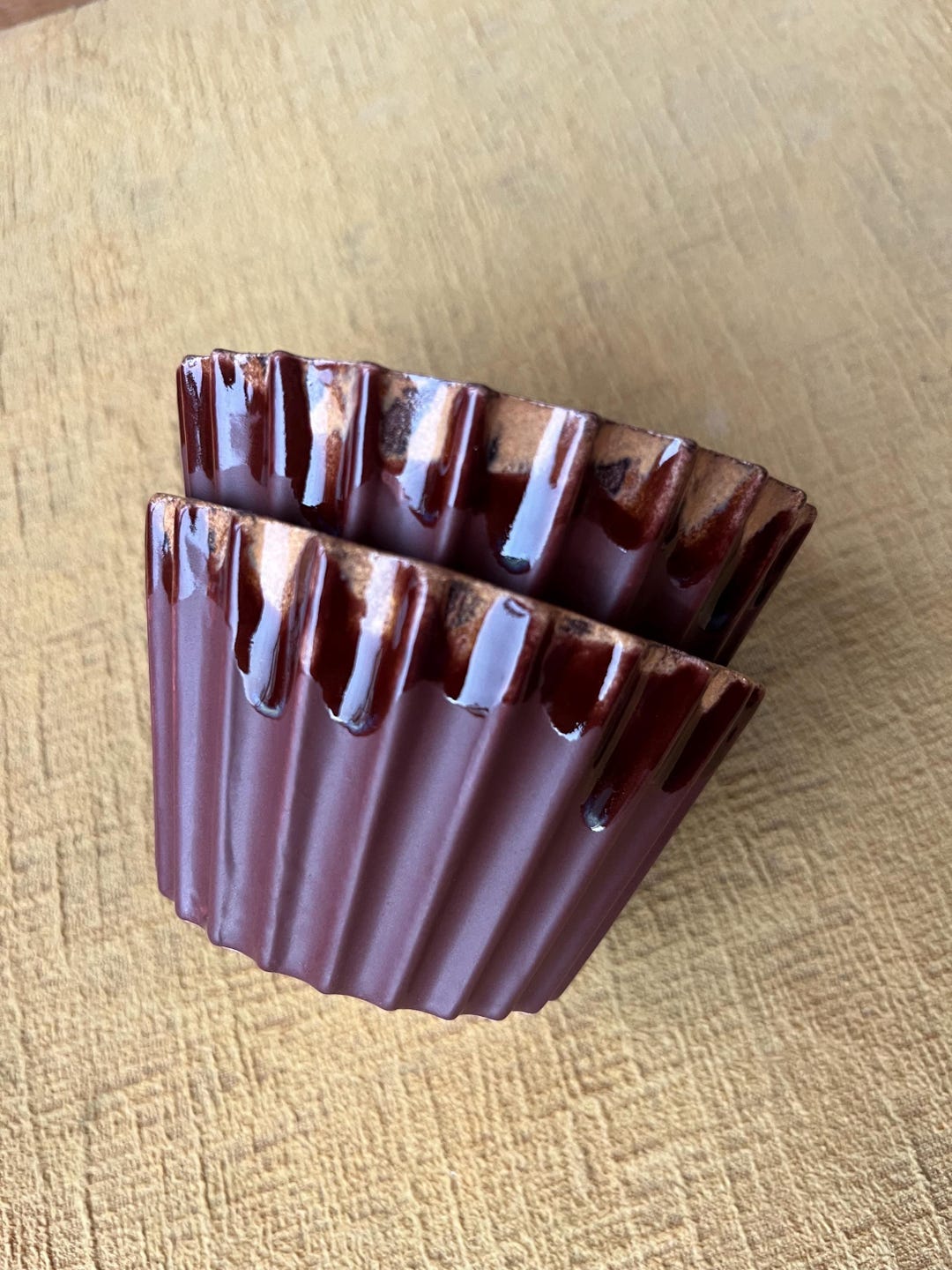 Handmade Ceramic Serving Food Cups.set of 2.appetizer Cup-cookie Cup ...