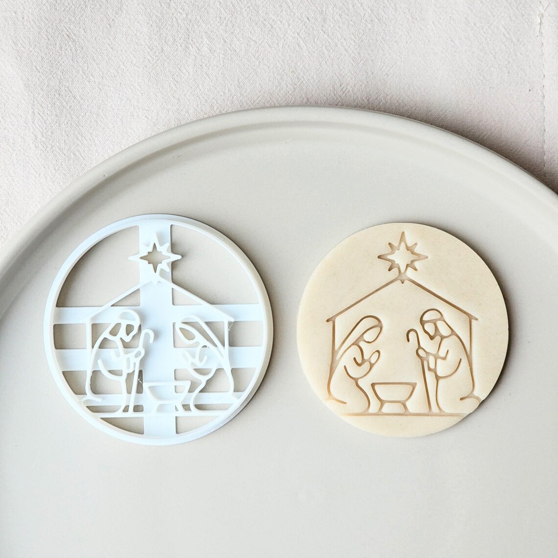 Christmas Nativity Cookie Cutter- Fondant Cutter, Clay Cutters - Etsy