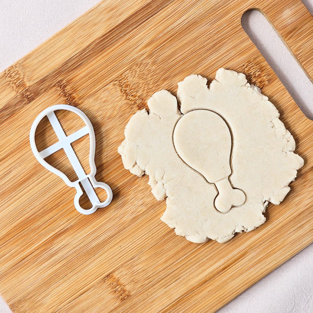 Chicken Leg Cookie Cutter- Chicken Drumstick Cookies Fondant & Clay ...