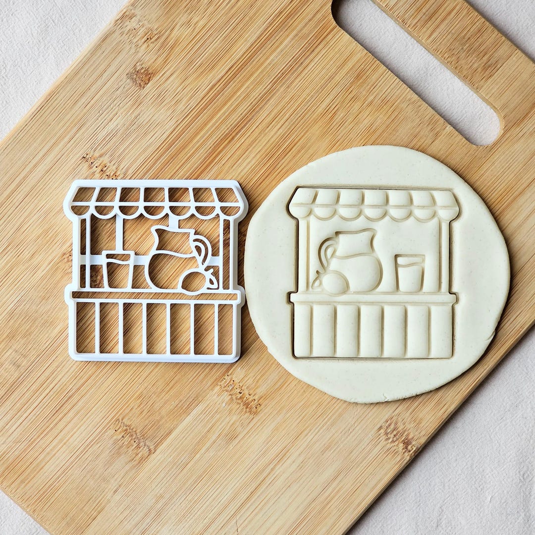 Lemonade Stand Cookie Cutter- Biscuit, Fondant, Clay Cutters, Baking ...