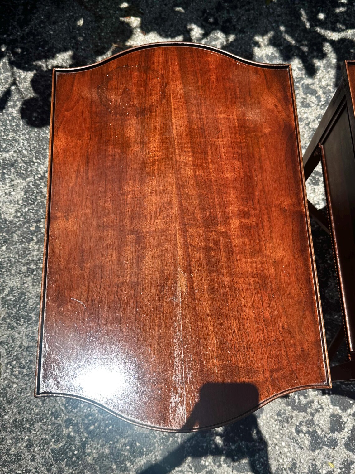 SOLD!!!! Antique Mahogany Side Tables – Deilcraft Pair With Carved Details - Etsy