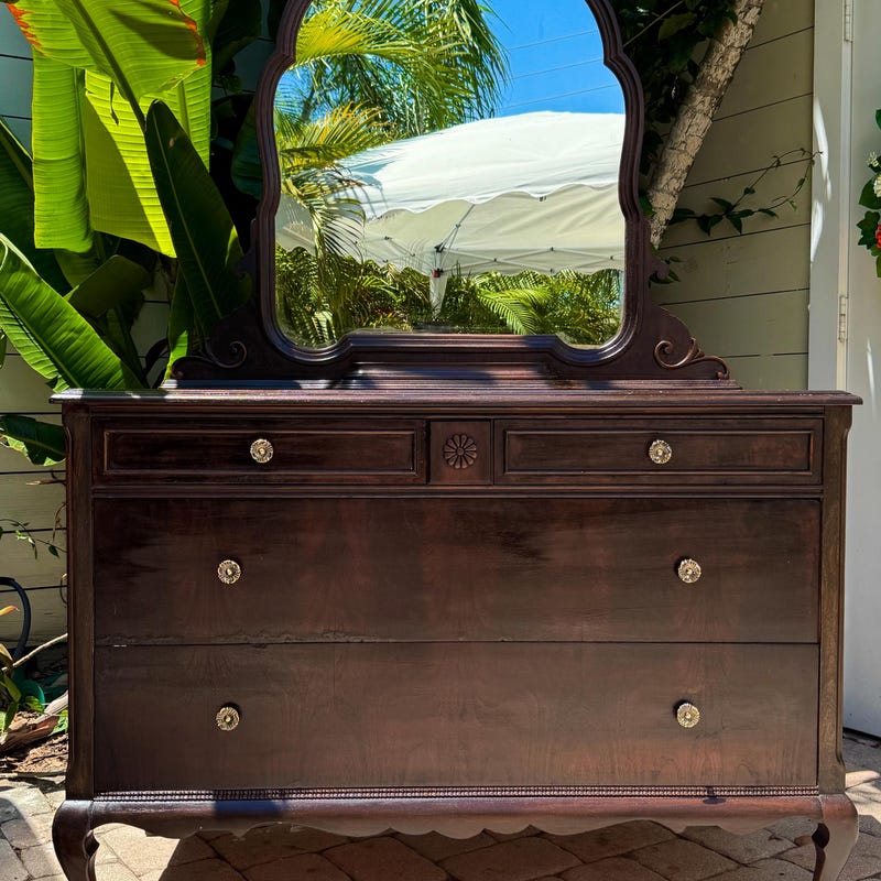 Antique Dresser With Mirror - Etsy