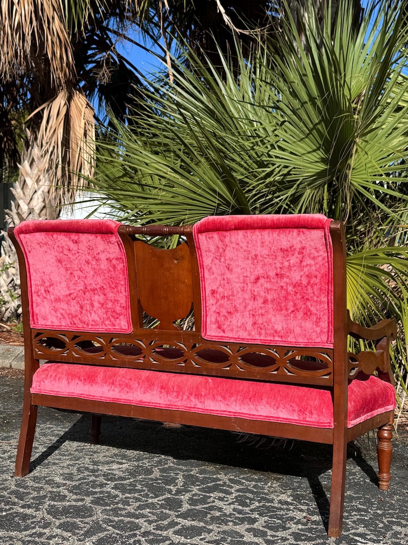 SOLD LOCALLY!!! Antique Eastlake Victorian Settee - Etsy