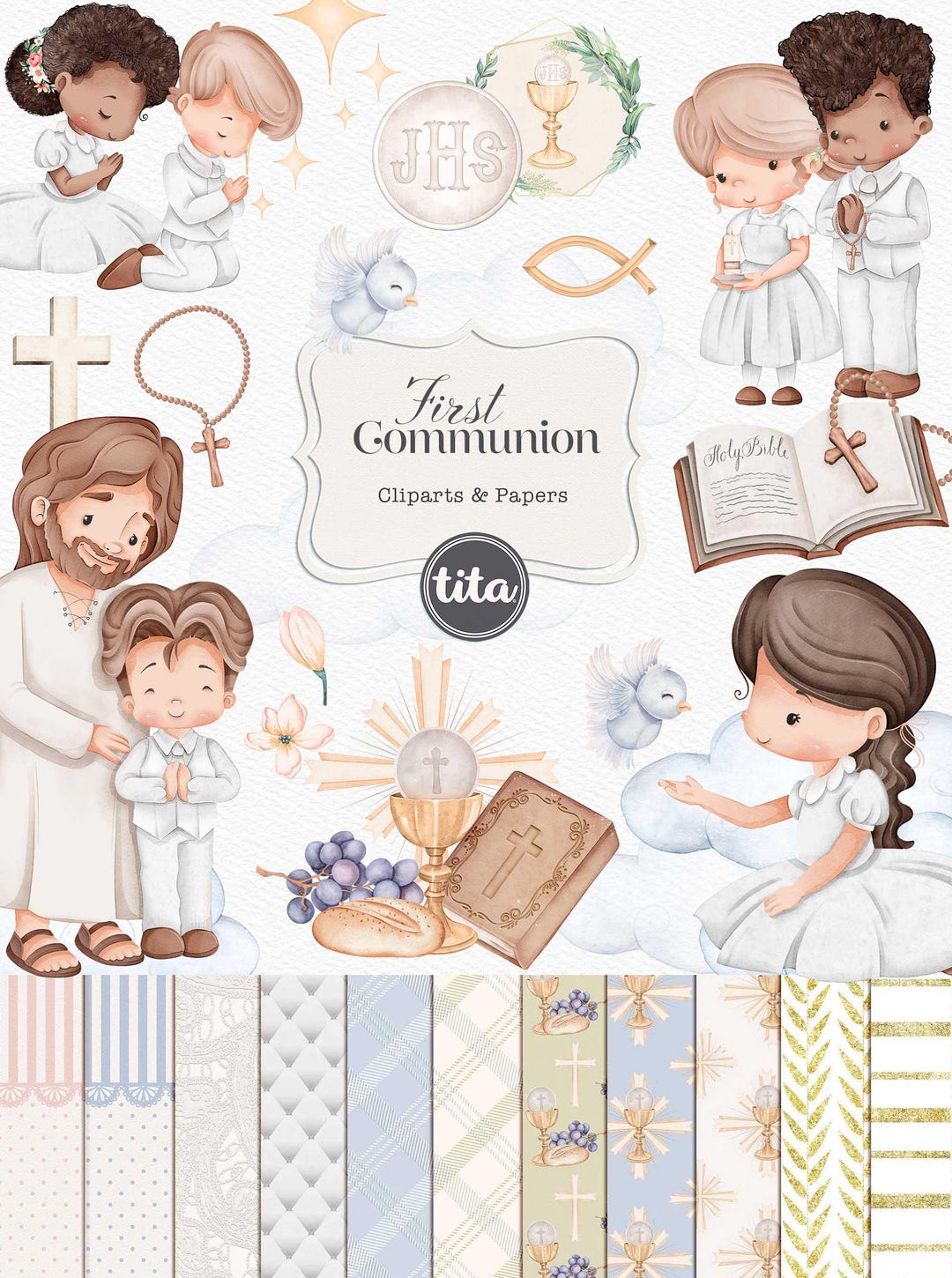 First Communion Clip Arts, Religious Illustrations, Jesus Clip Art ...