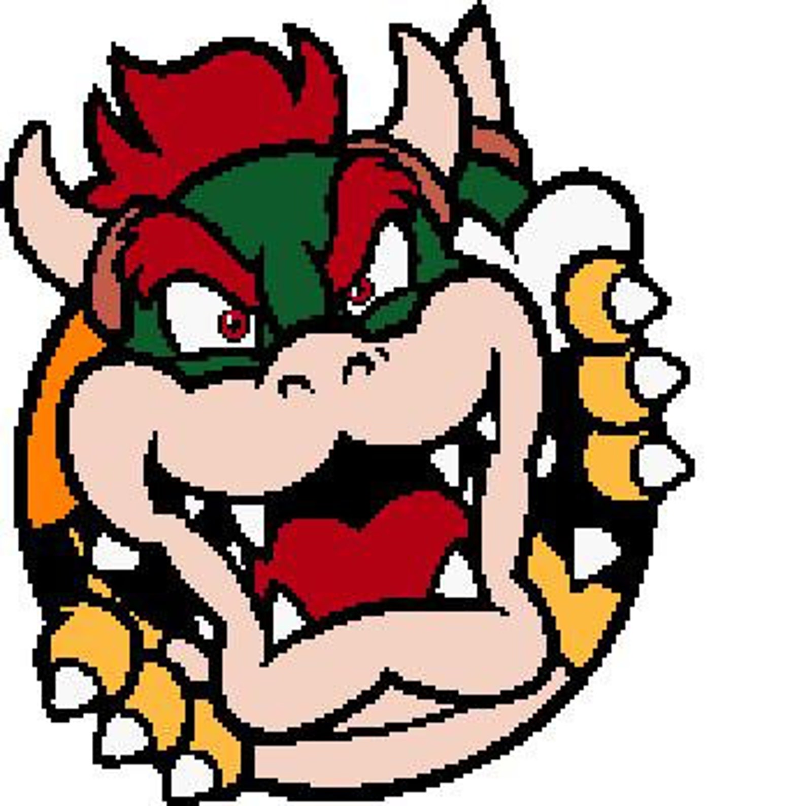 Bowser Super Mario Graph Instructions C2C / SC - Etsy