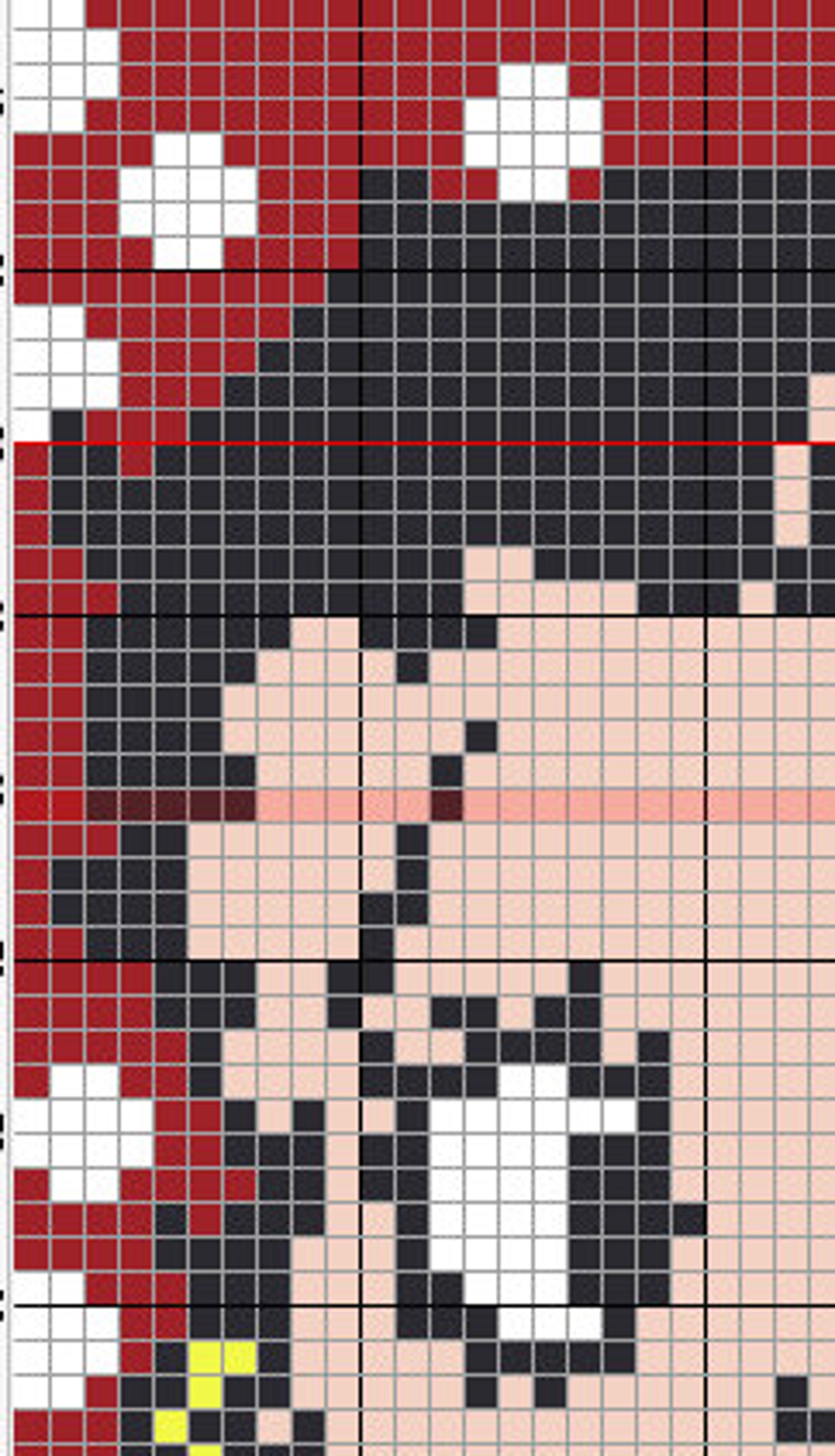 Betty Boop Full Face Scarf C2C / SC / Graph Instructions - Etsy