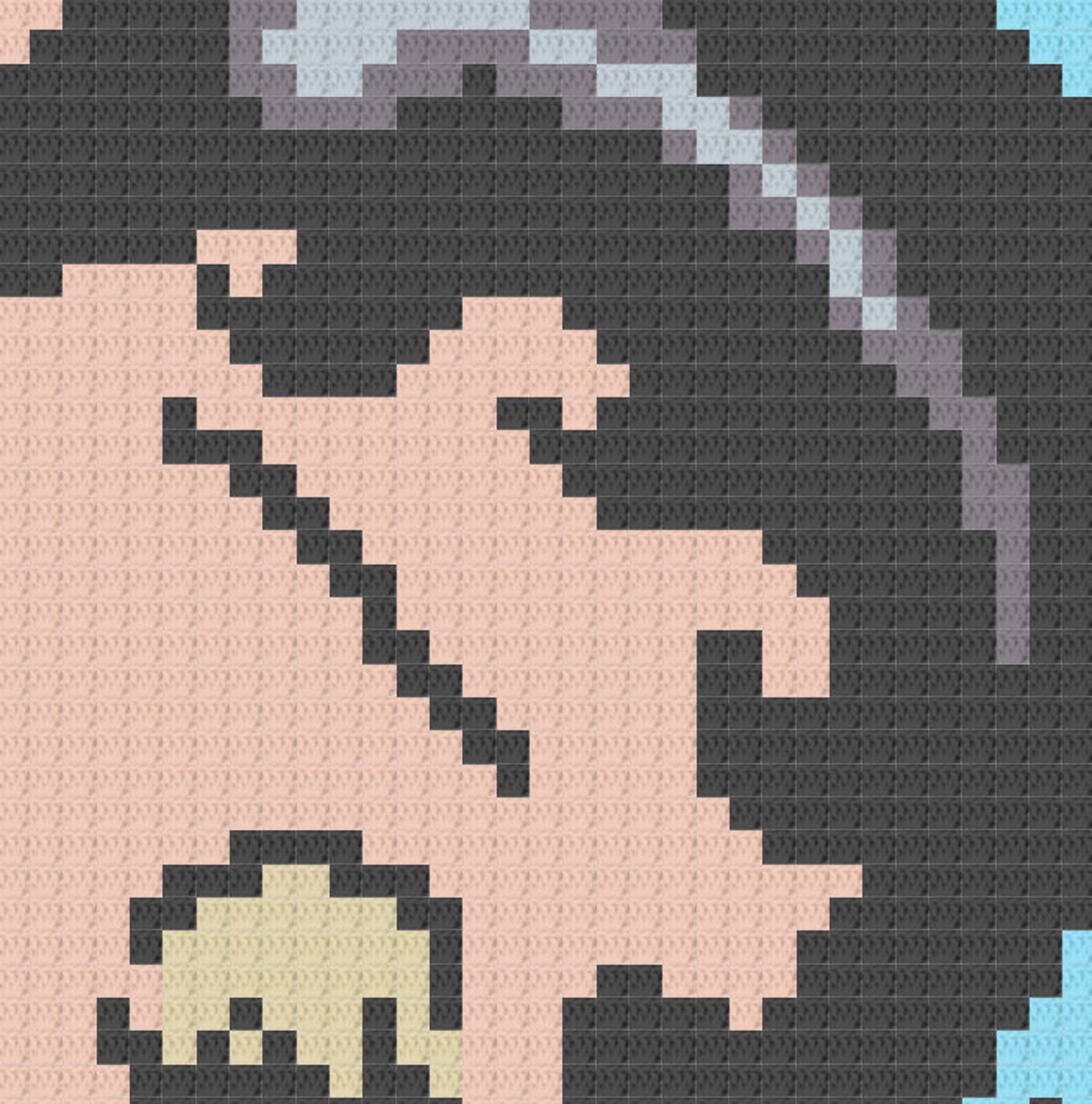 Betty Boop Kiss Graph Instructions C2C / SC - Etsy UK