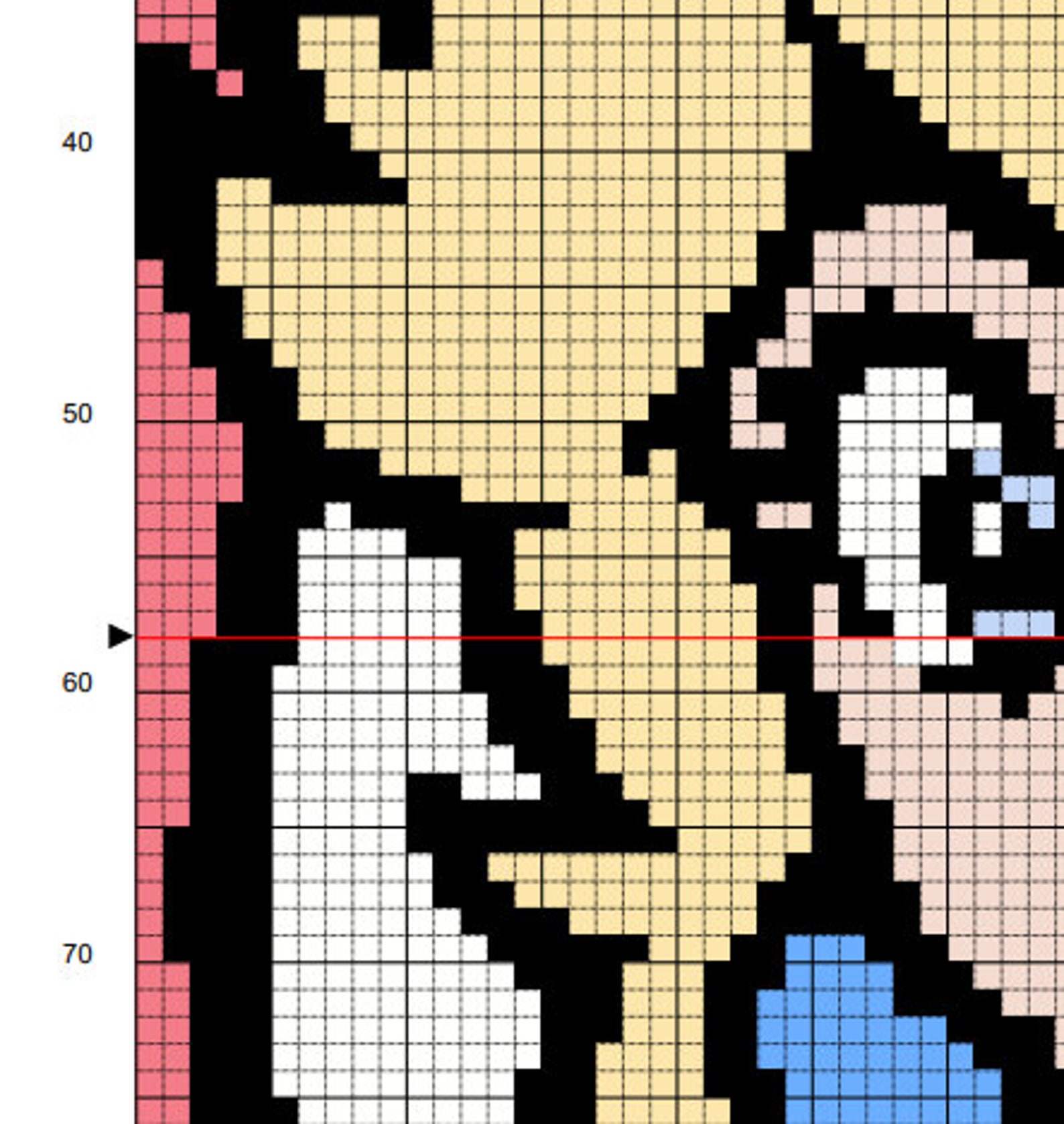 Princess Peach Super Mario Graph Instructions C2C / SC - Etsy