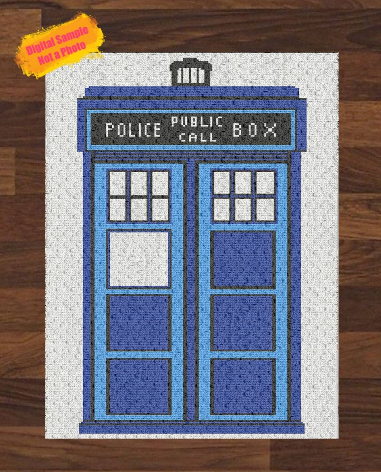 Tardis Phone Booth Dr Who - C2C / SC / Graph Instructions - Etsy