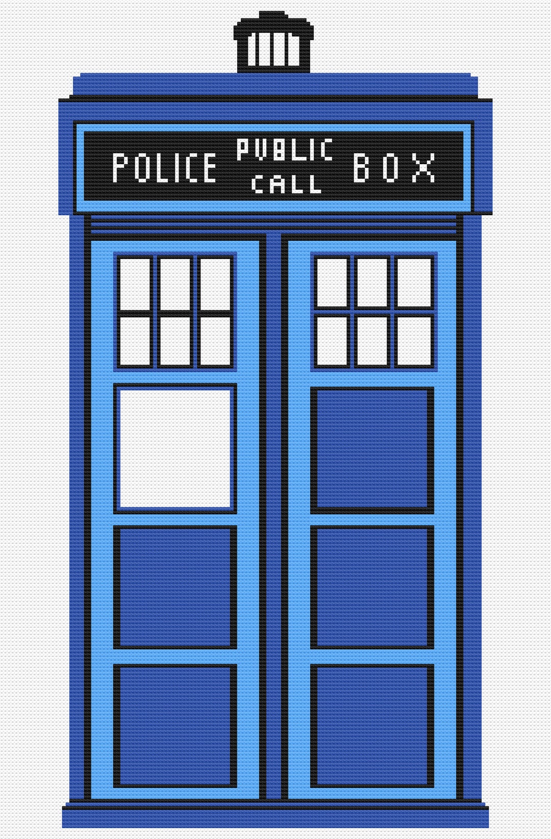 Tardis Phone Booth Dr Who - C2C / SC / Graph Instructions - Etsy