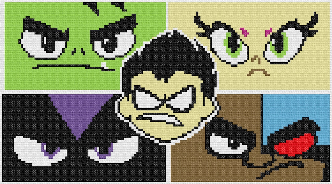 C2C or SC Teen Titans Graphghan Pattern - Etsy