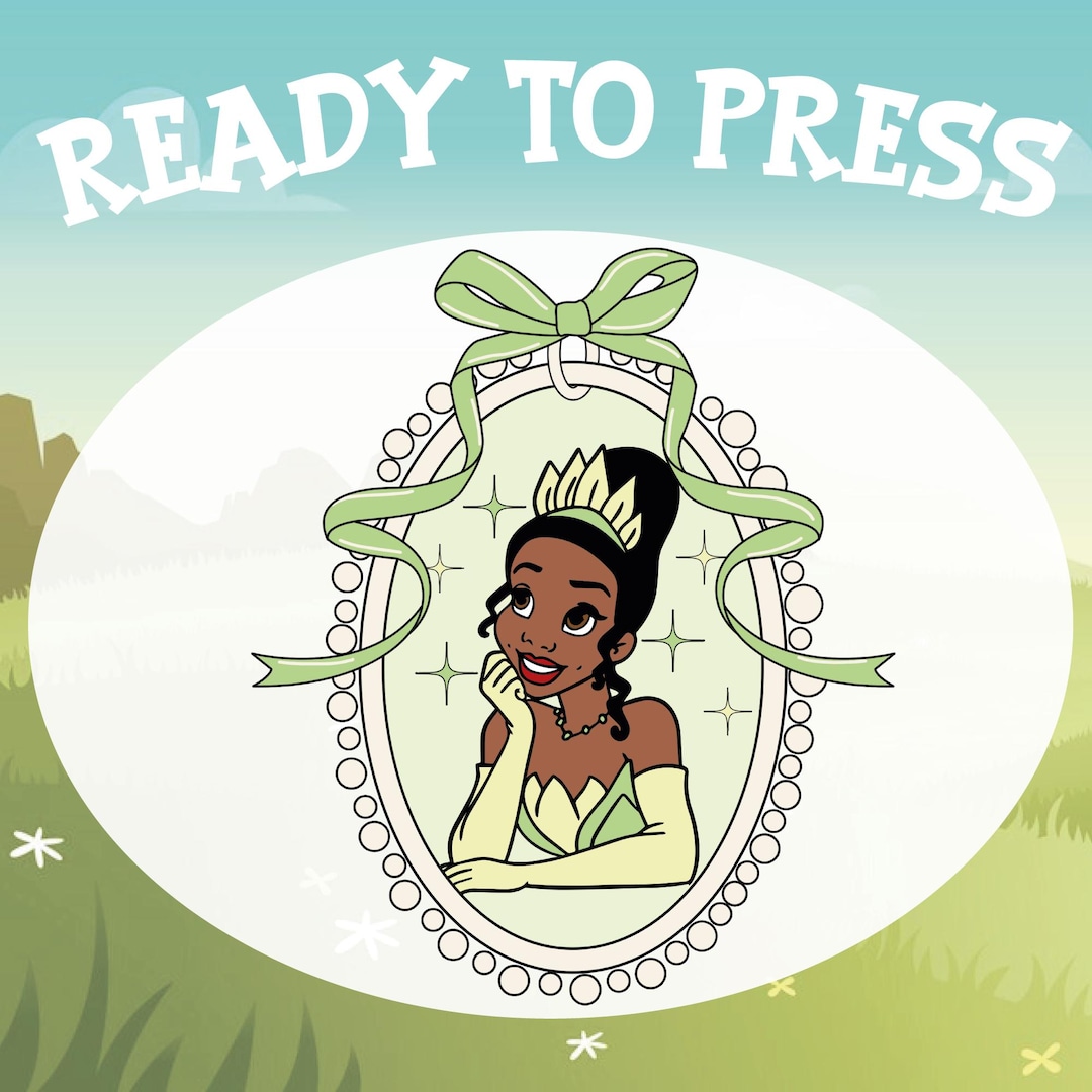 Disney Princess Tiana Ready to Press, Magical Tiana Frame Coquette Bow ...