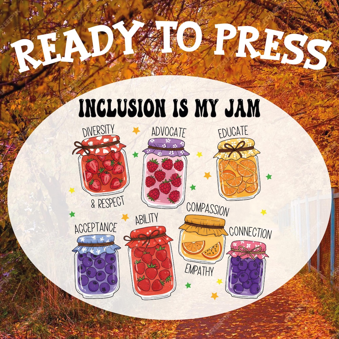 Inclusion is My Jam Ready to Press, Art Teacher Dtf Transfer, Back to ...