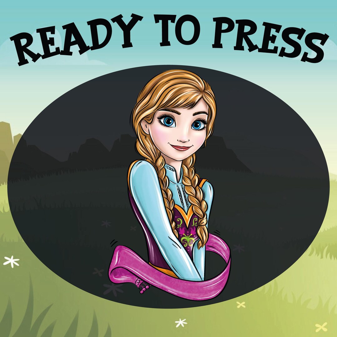 Disney Frozen Anna DTF Transfer, Ready to Press - Etsy