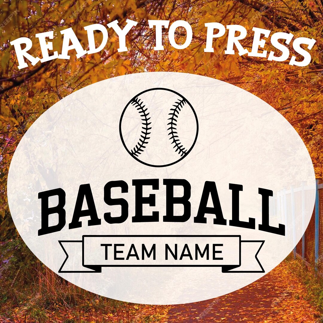 Personalized Baseball Team Name DTF Transfer: Custom Softball Design - Etsy