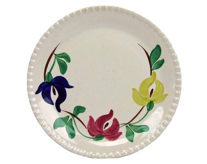 Vintage Blue Ridge Hand Painted Underglaze Southern Potteries USA Plate ...