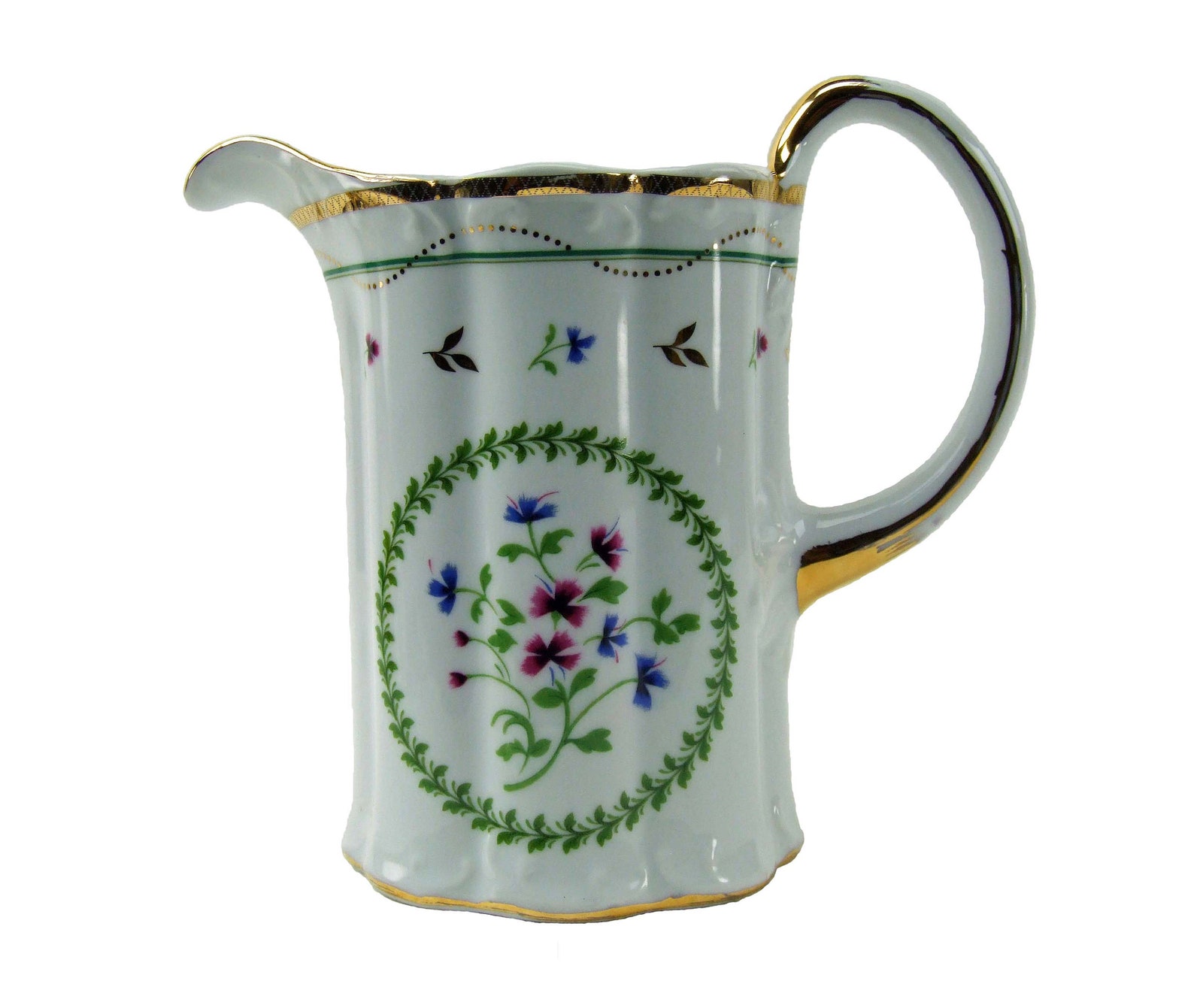 Vintage I Godinger & Co. Hand Painted Porcelain Laurel Wreath - Etsy