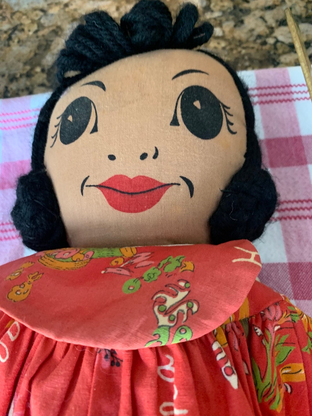 Vintage 1940s Large Cloth Hawaiian Doll Scarce Hawaiian Fabric - Etsy