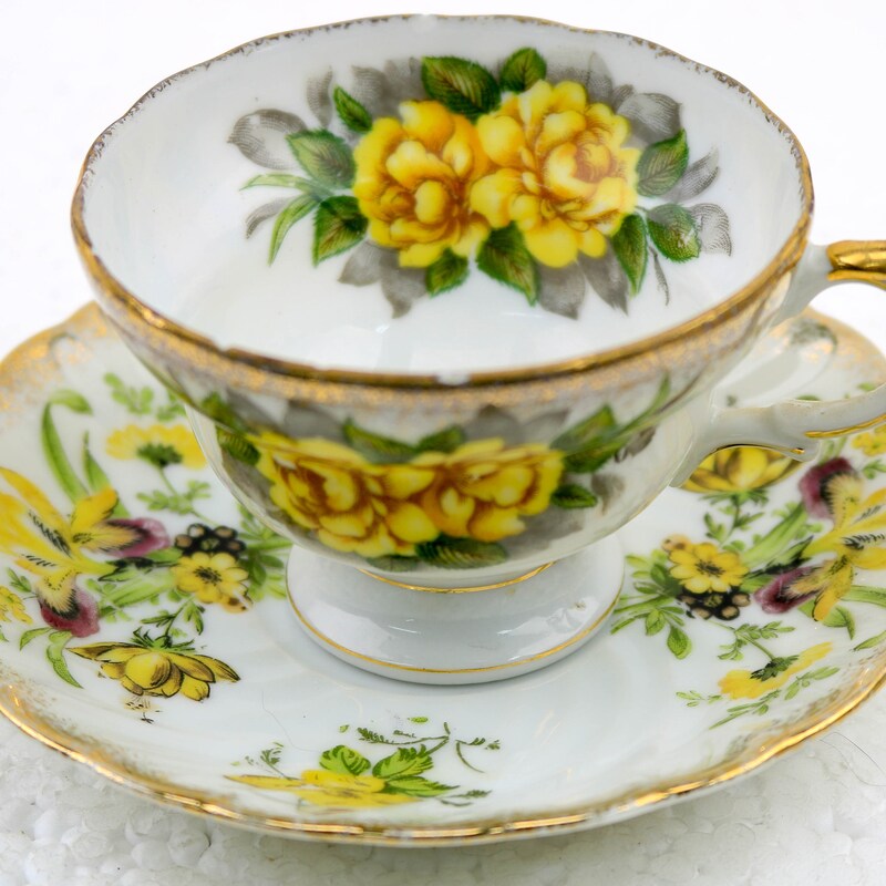 Yellow Tea Cup - Etsy