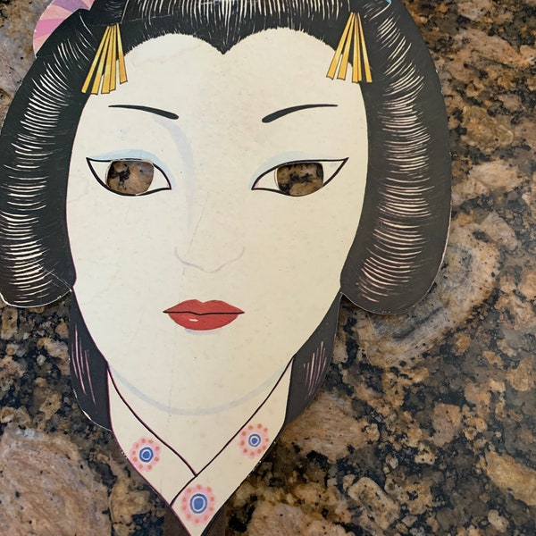 Geisha Mask - Etsy