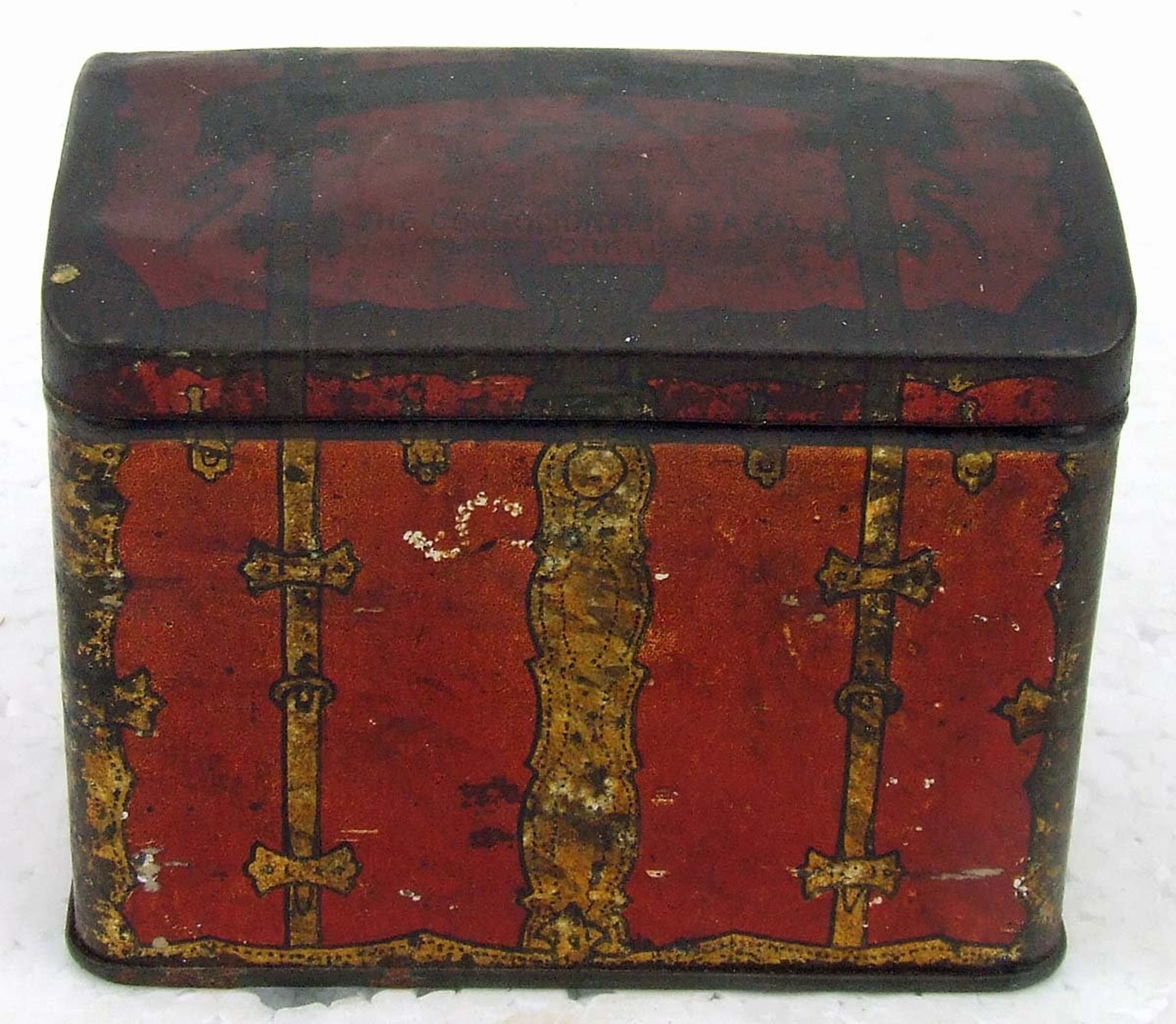 Antique Toleware Small Treasure Chest Storage Trunk Tea Tin - Etsy