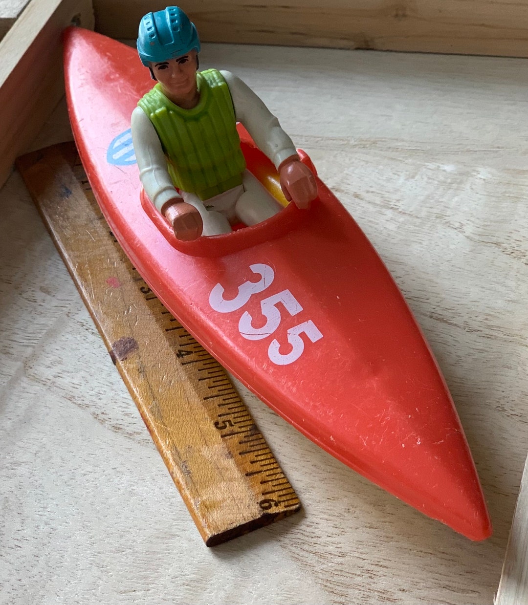 1977 Fisher Price Adventure People White Water Chet Kayak Toy Man in ...