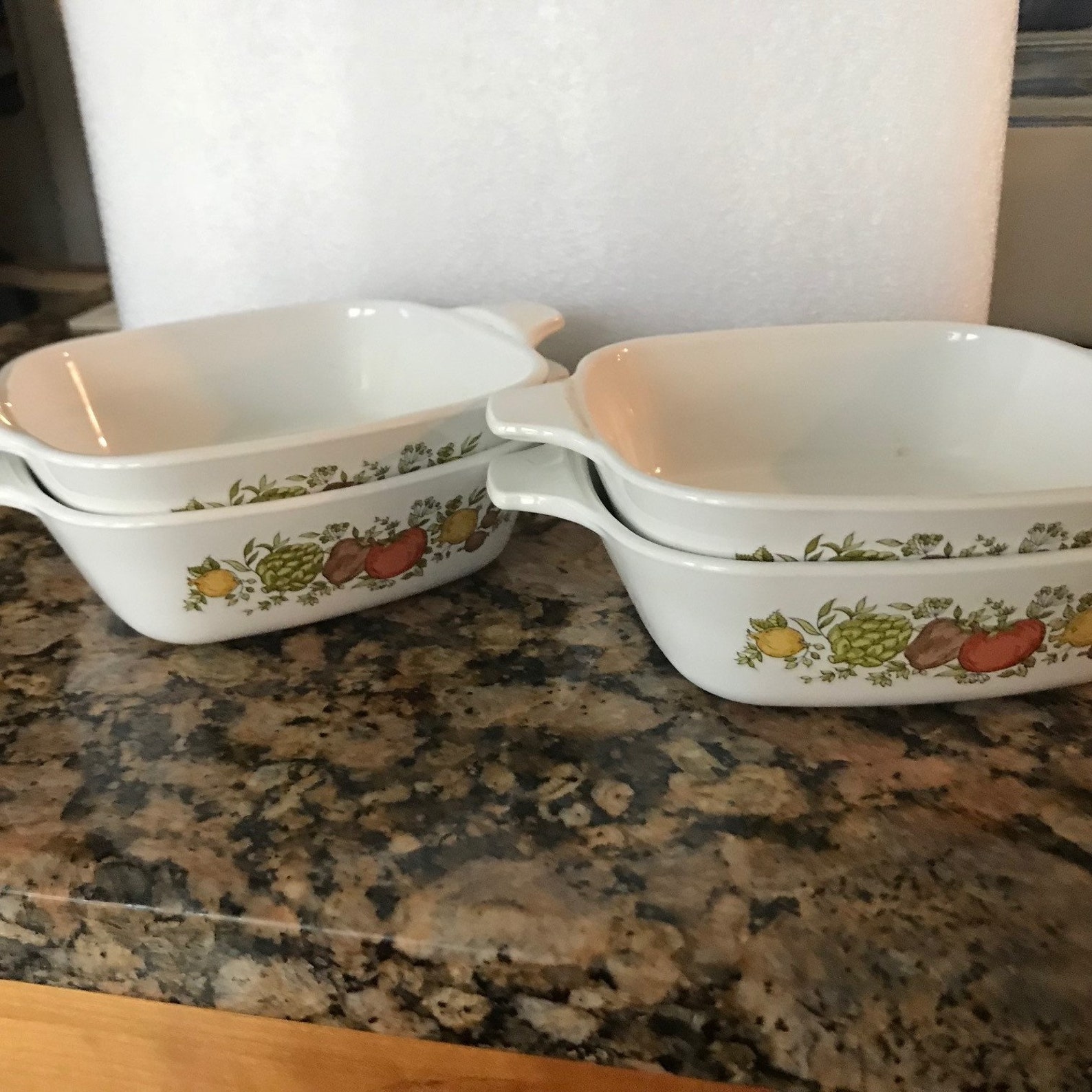 Four Vintage Small 1 3/4 Cup Corning Ware Spice of Life Little - Etsy