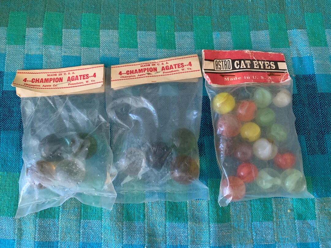 Three Sets of Marbles in Original Store Packaging New Old Stock USA ...