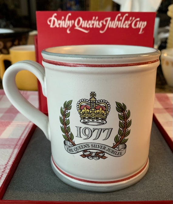 Vintage 1977 Denby Made in England Stoneware Queens Jubilee - Etsy