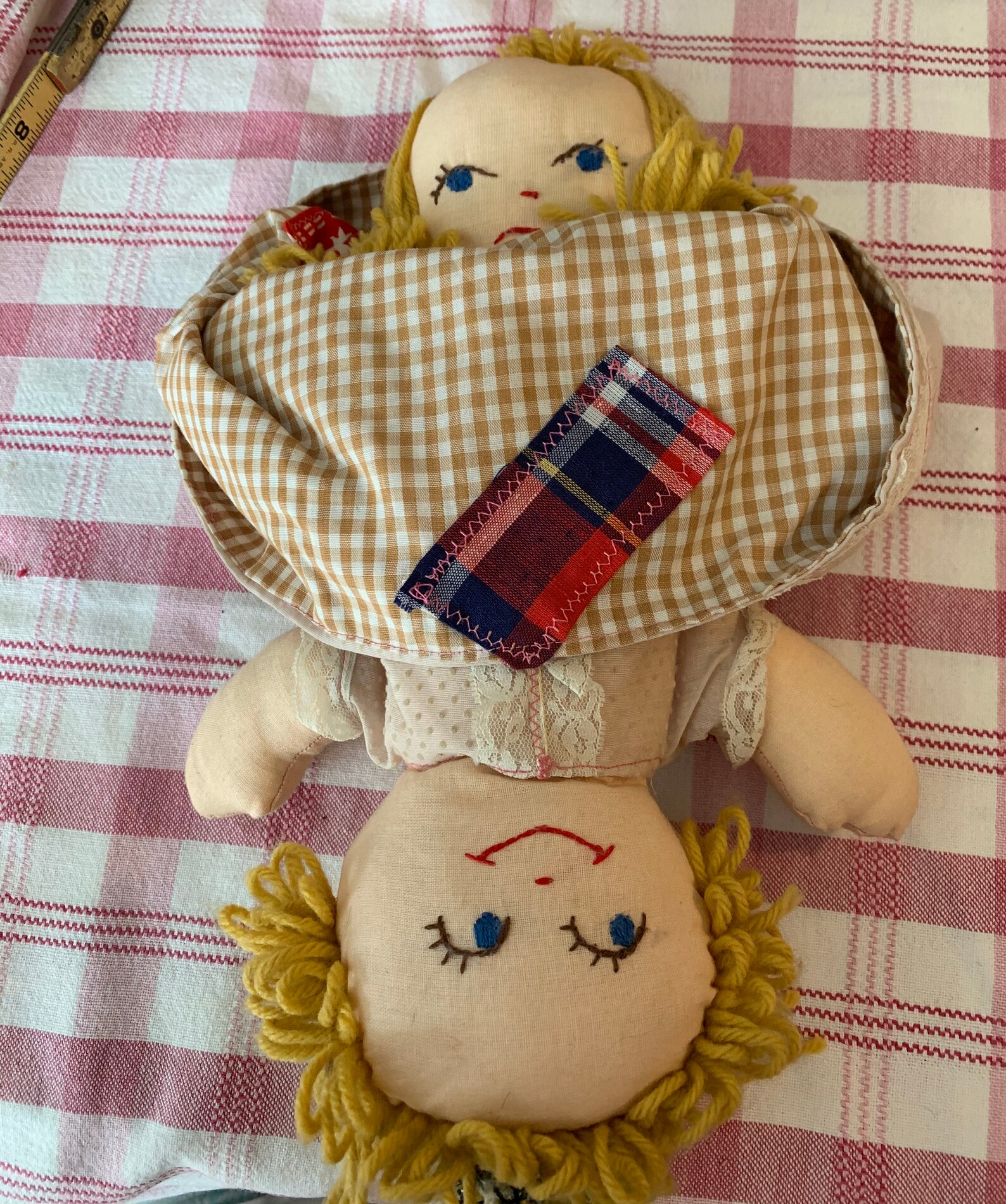 Vintage Topsy Turvey Doll Two Faces One Happy One Sad - Etsy
