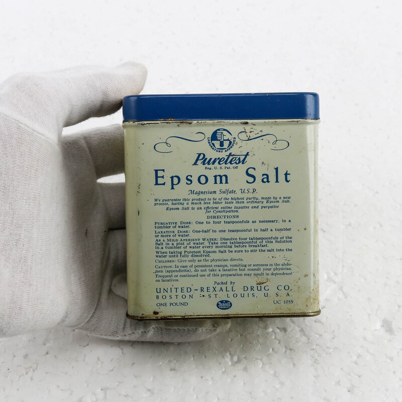 Epsom Salt Tin - Etsy