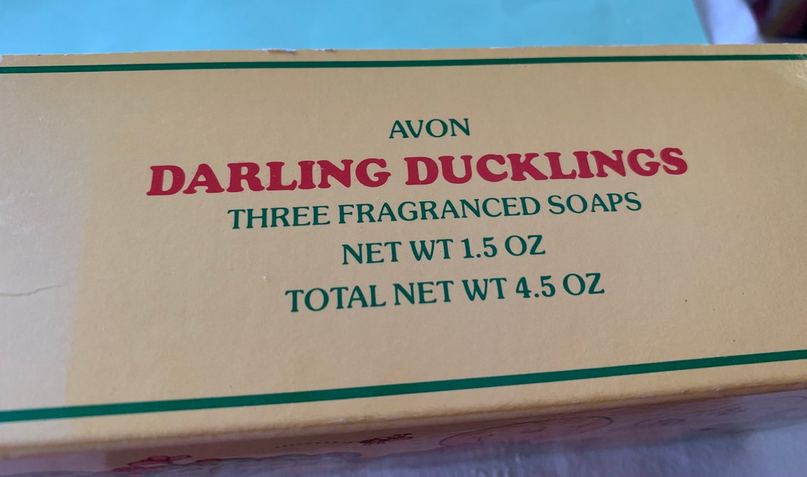 Darling Duckling Baby Ducklings Avon Bar Soap in Original Box and Egg ...