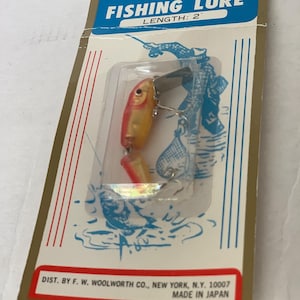 Vintage Gamefish Fishing Lure in Original Package Woolworh Made in ...