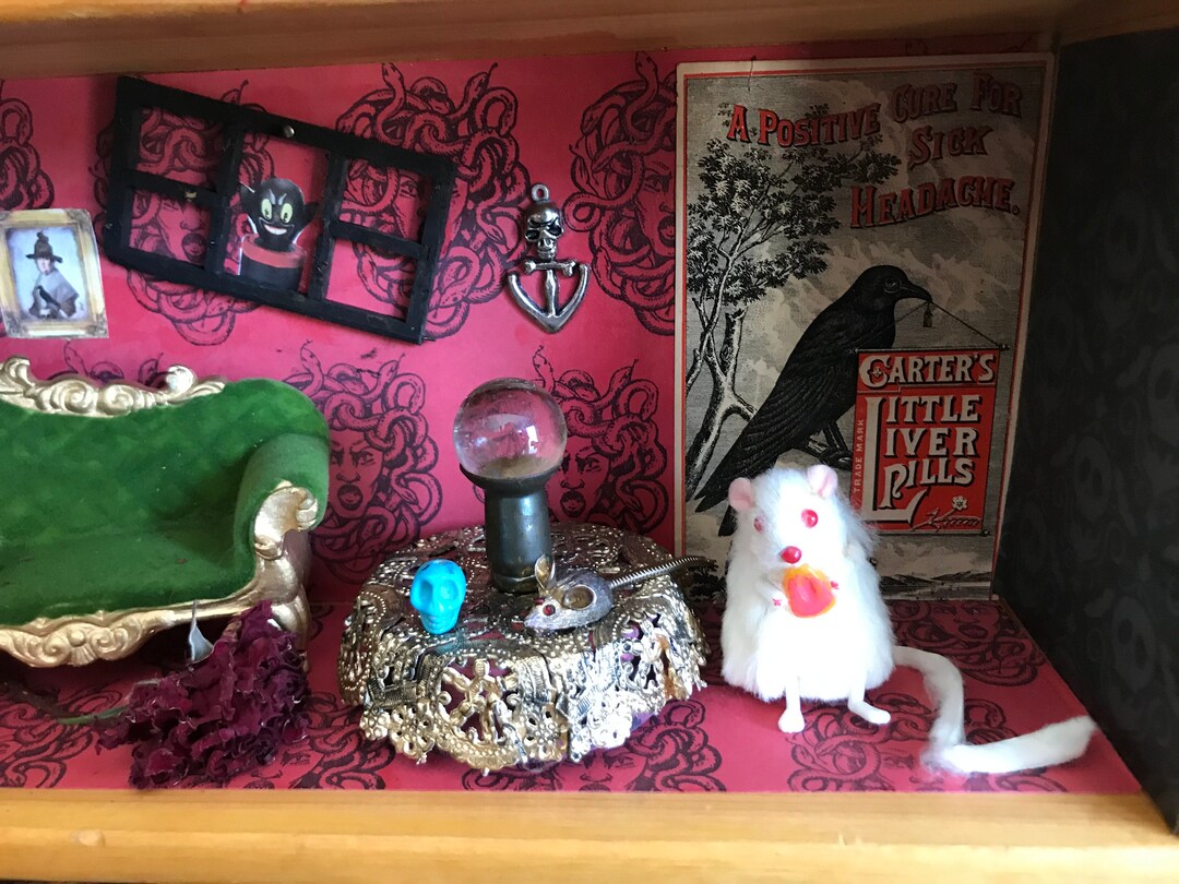 Creative OOAK Victorian Halloween Spooky Miniature Room Box Diorama ...