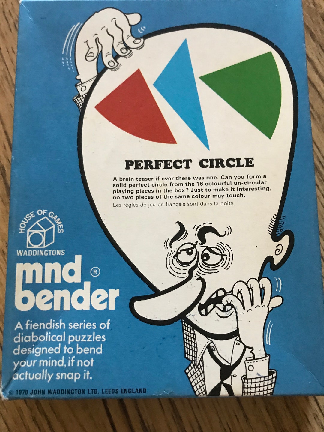 Vintage 1971 1970s Perfect Circle Mind Bender Game Puzzle John ...