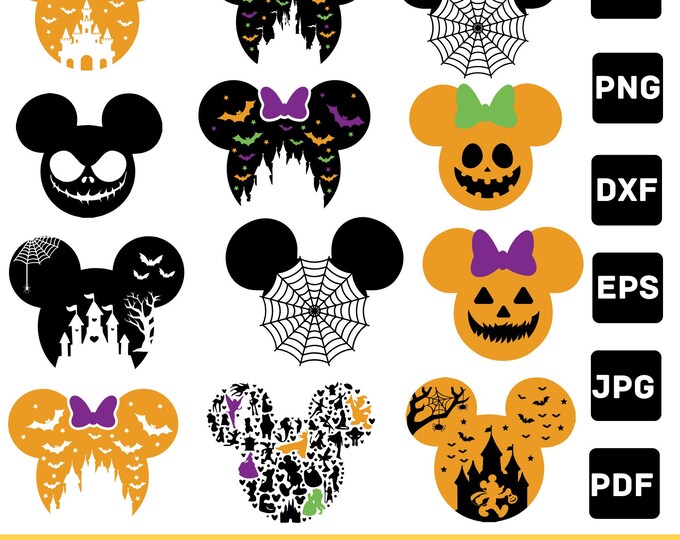 Mouse SVG Clipart Bundle | 50+ Cute Mouse Designs | Kawaii Animal Line ...
