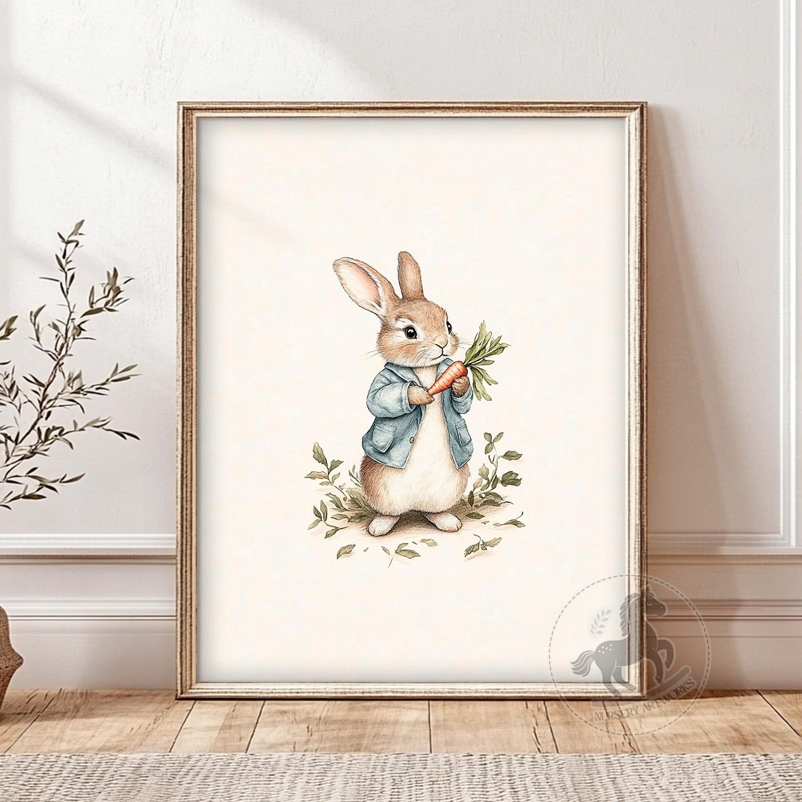 Peter Rabbit Nursery Wall Art, Nursery Decor Printable, Storybook Bunny ...