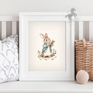 Peter Rabbit Nursery Wall Art, Nursery Decor Printable, Storybook Bunny ...