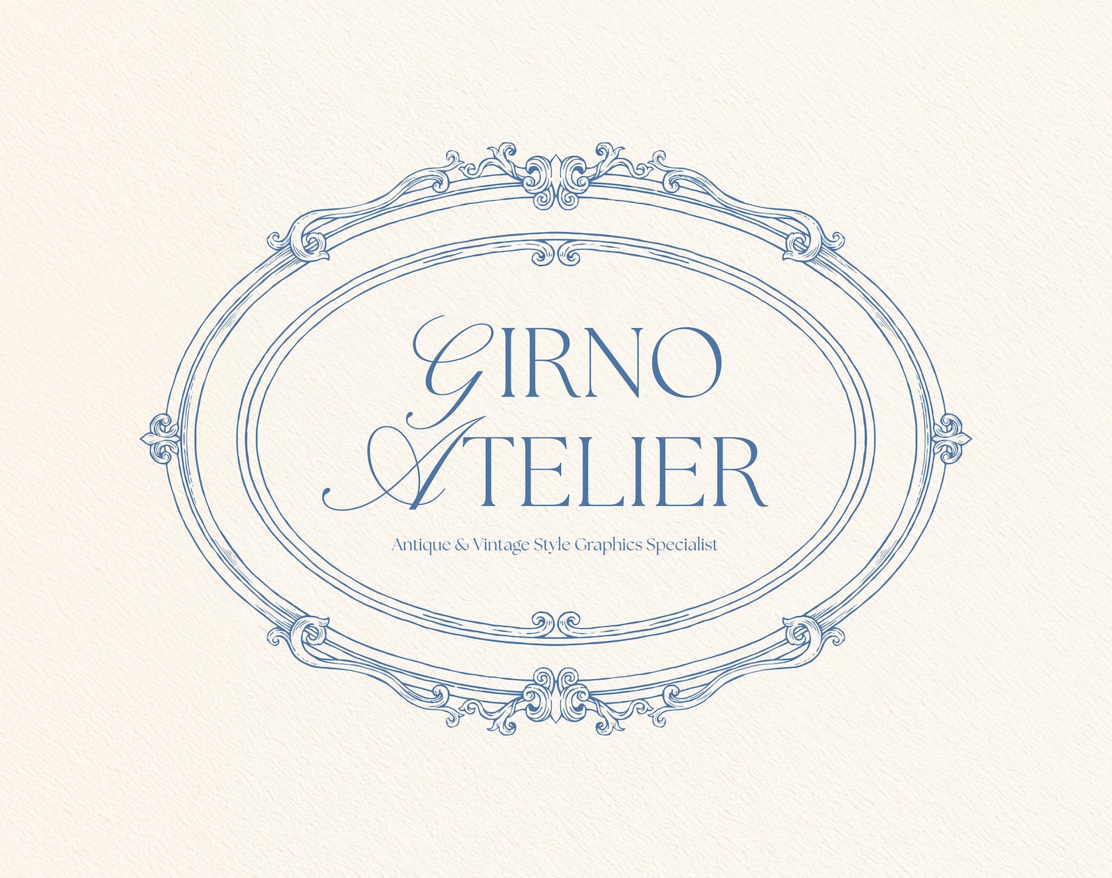 Vintage Baroque Frame SVG: Hand-drawn Crest Clipart (digital Download ...